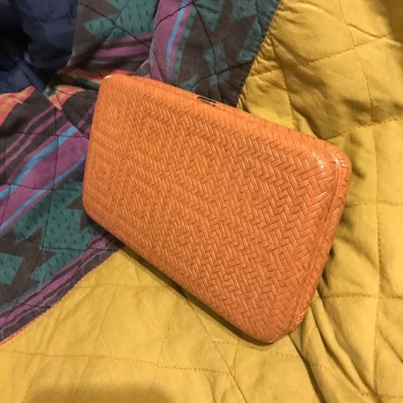 Bags | Woven Structured Wallet | Poshmark